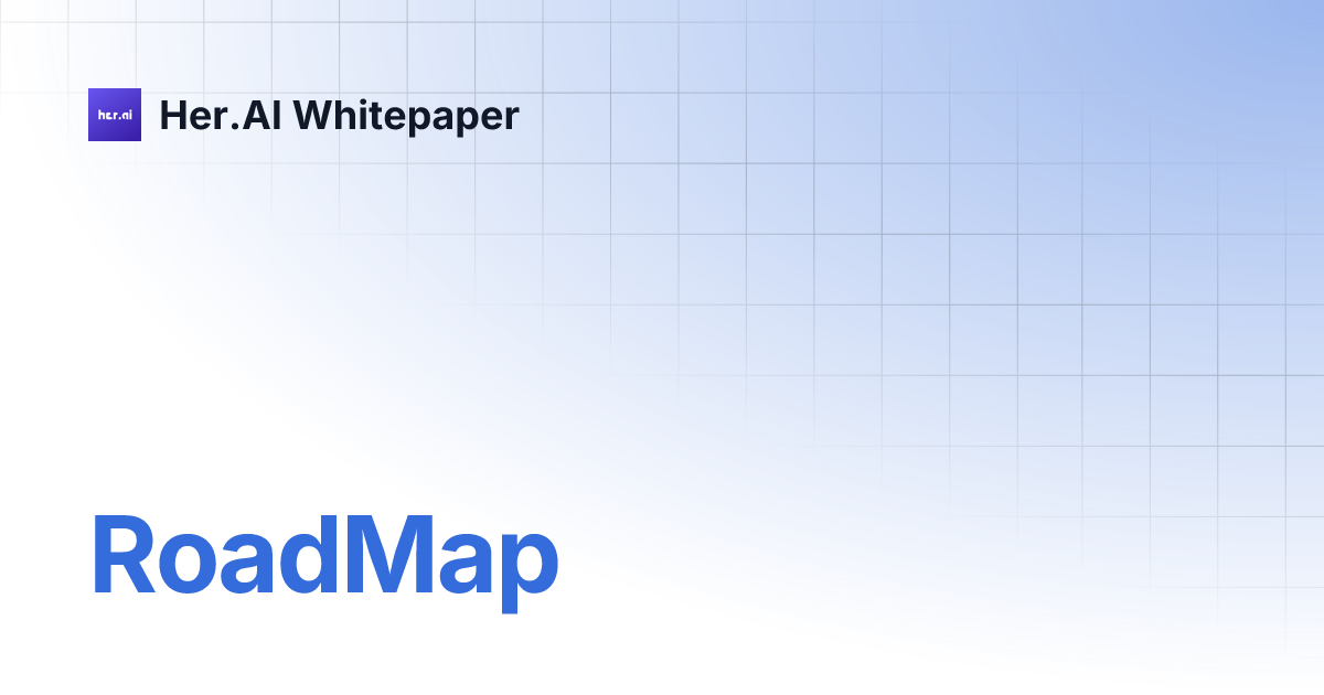RoadMap | Her.AI Whitepaper RoadMap | Her.AI Whitepaper